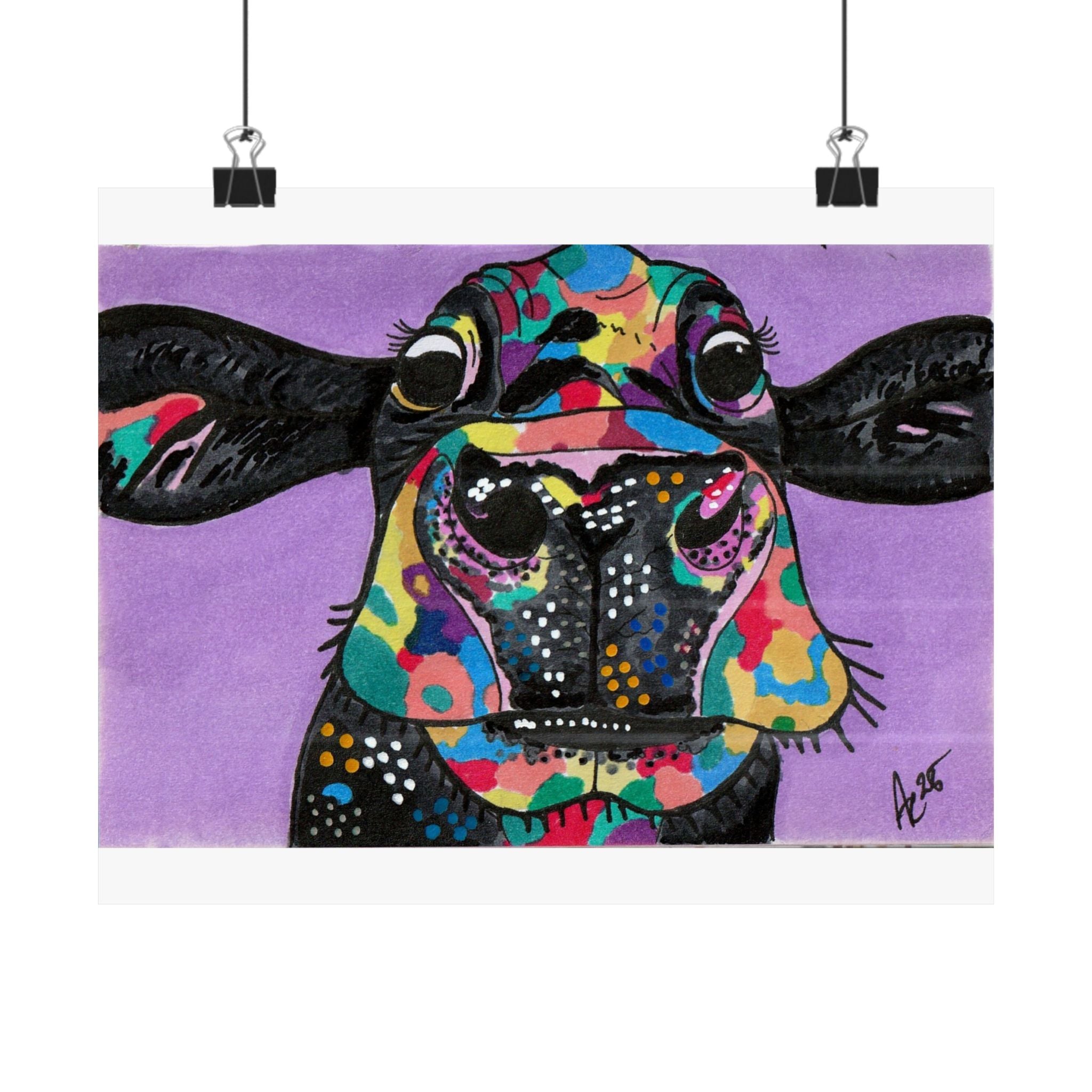 MooLissa - Farm Animal Series - Matte Poster – Echo & Ink Studios